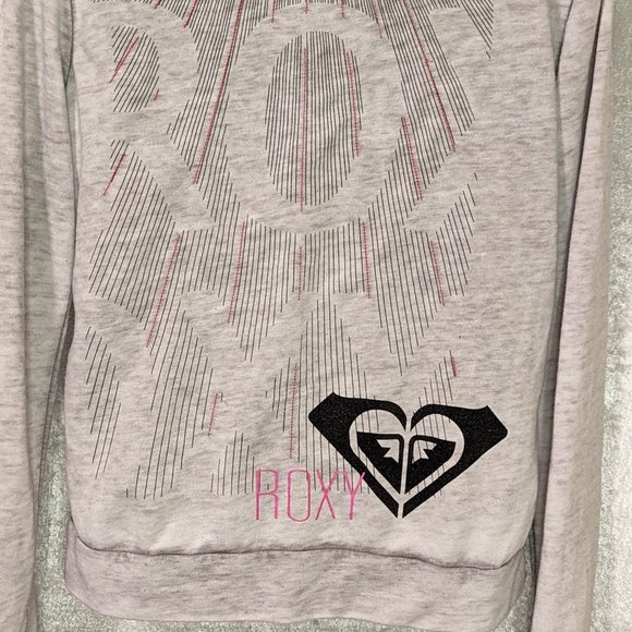 Roxy | Tops | Roxy Grey Long Sleeve Hooded Tee | Poshmark